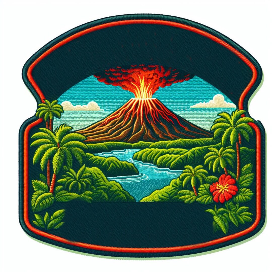 Hawaii Volcanoes National Park Patch Iron-on/sew-on Applique for ...