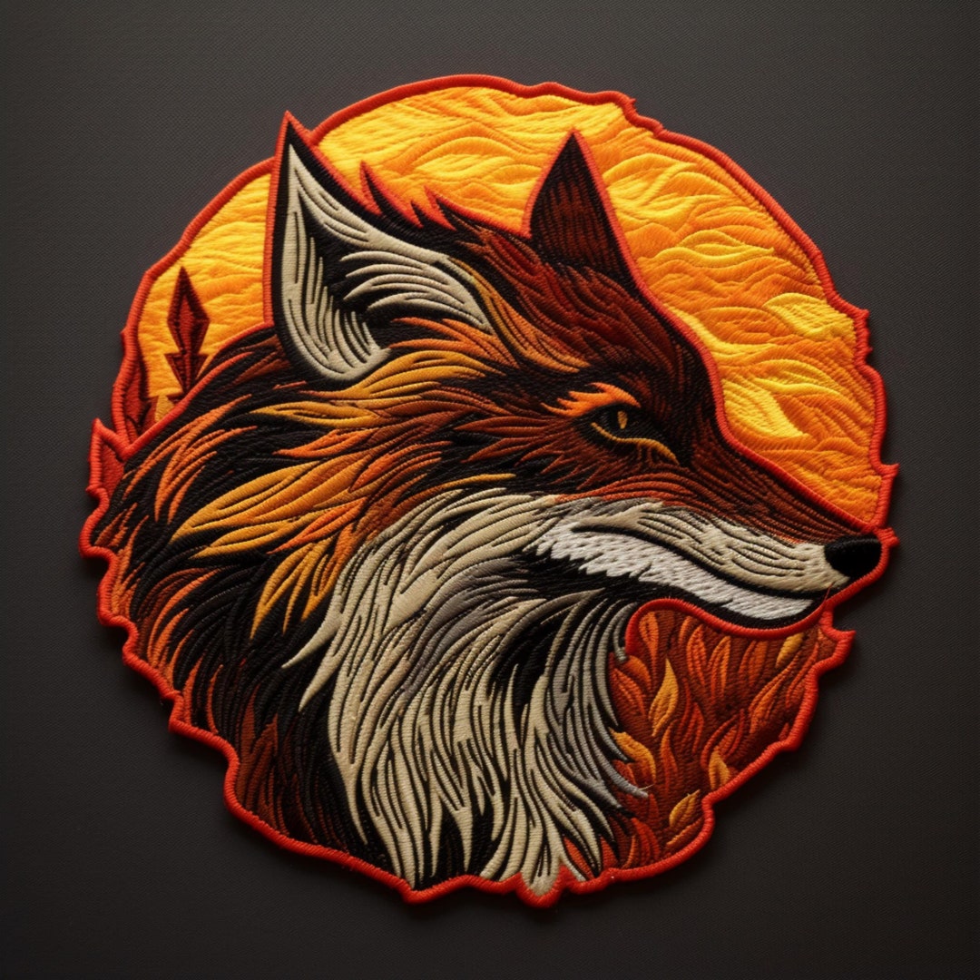 Coyote Patch Iron-on/sew-on Applique for Clothing Jacket Vest Jeans ...