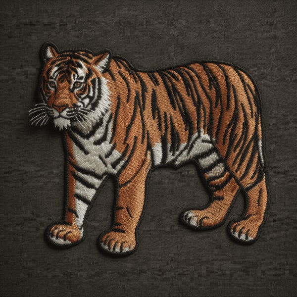 Iron on Patch Tiger - Etsy