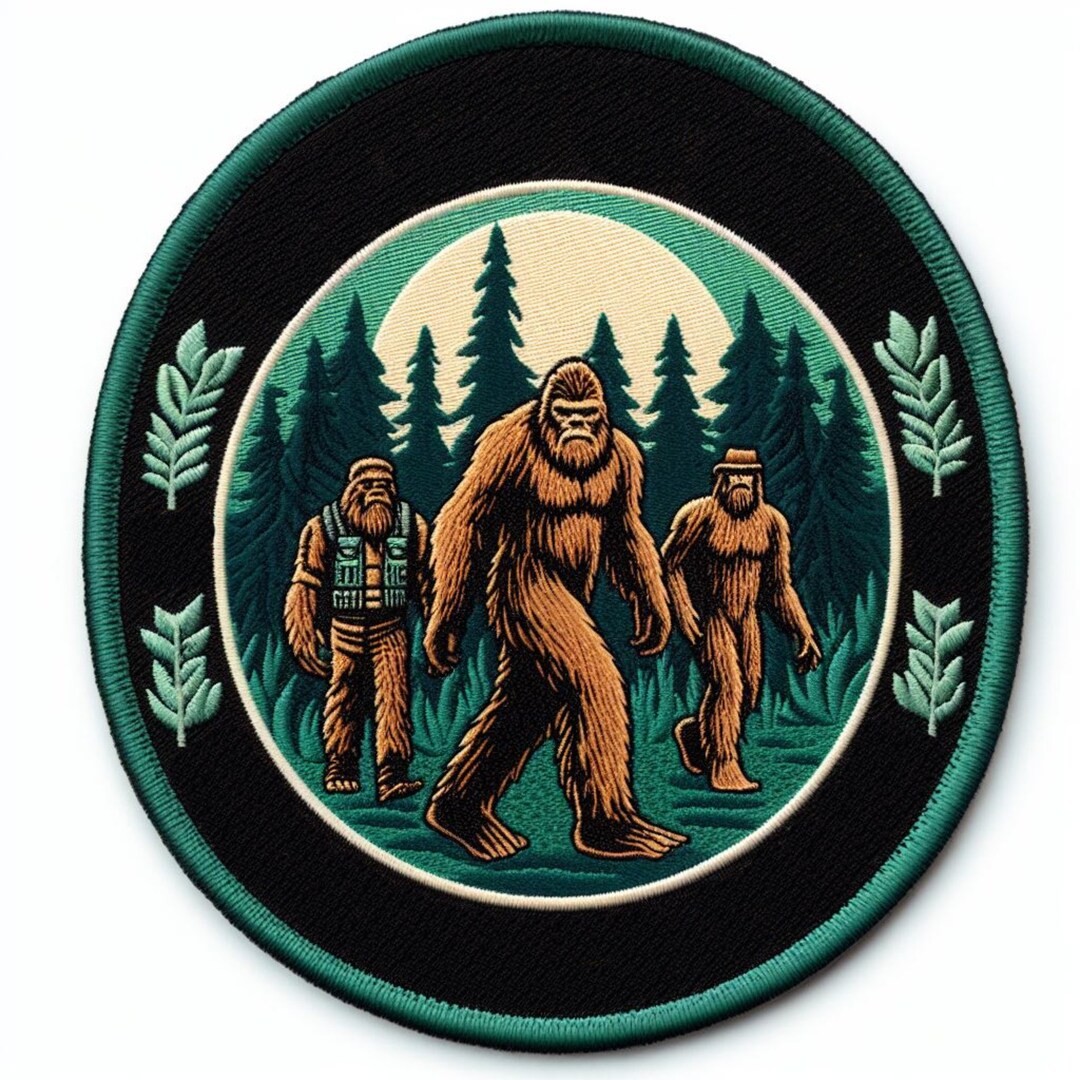 Bigfoot Patch Iron-on/sew-on Applique for Clothing Jacket Vest Jeans ...