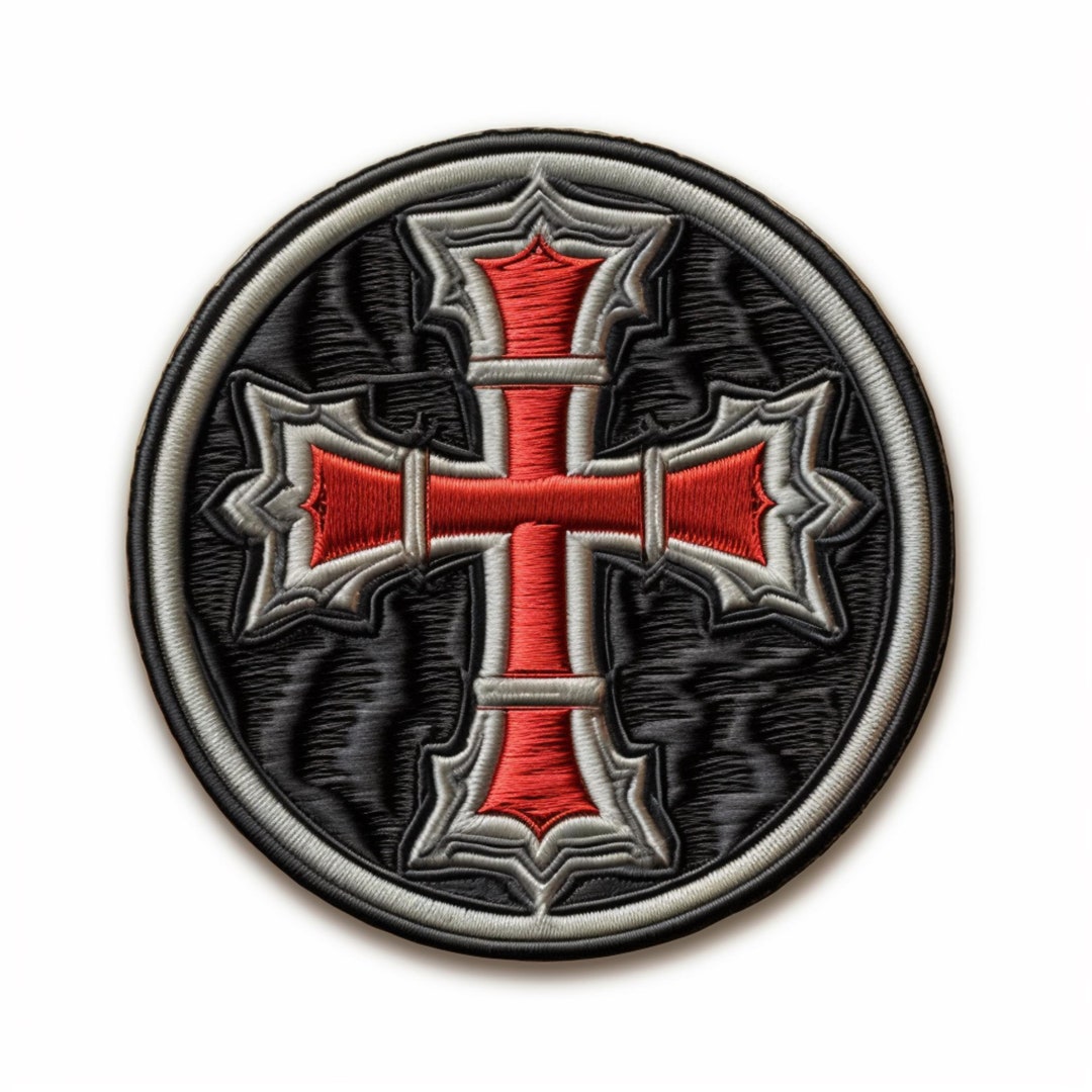 Knight Templar Cross Patch Embroidered Iron-on/sew-on DIY - Etsy