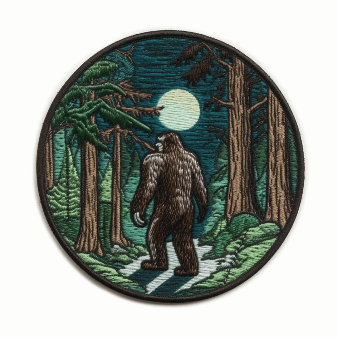 Bigfoot Patch Iron-on/sew-on Applique for Clothing Jacket Vest Jeans ...
