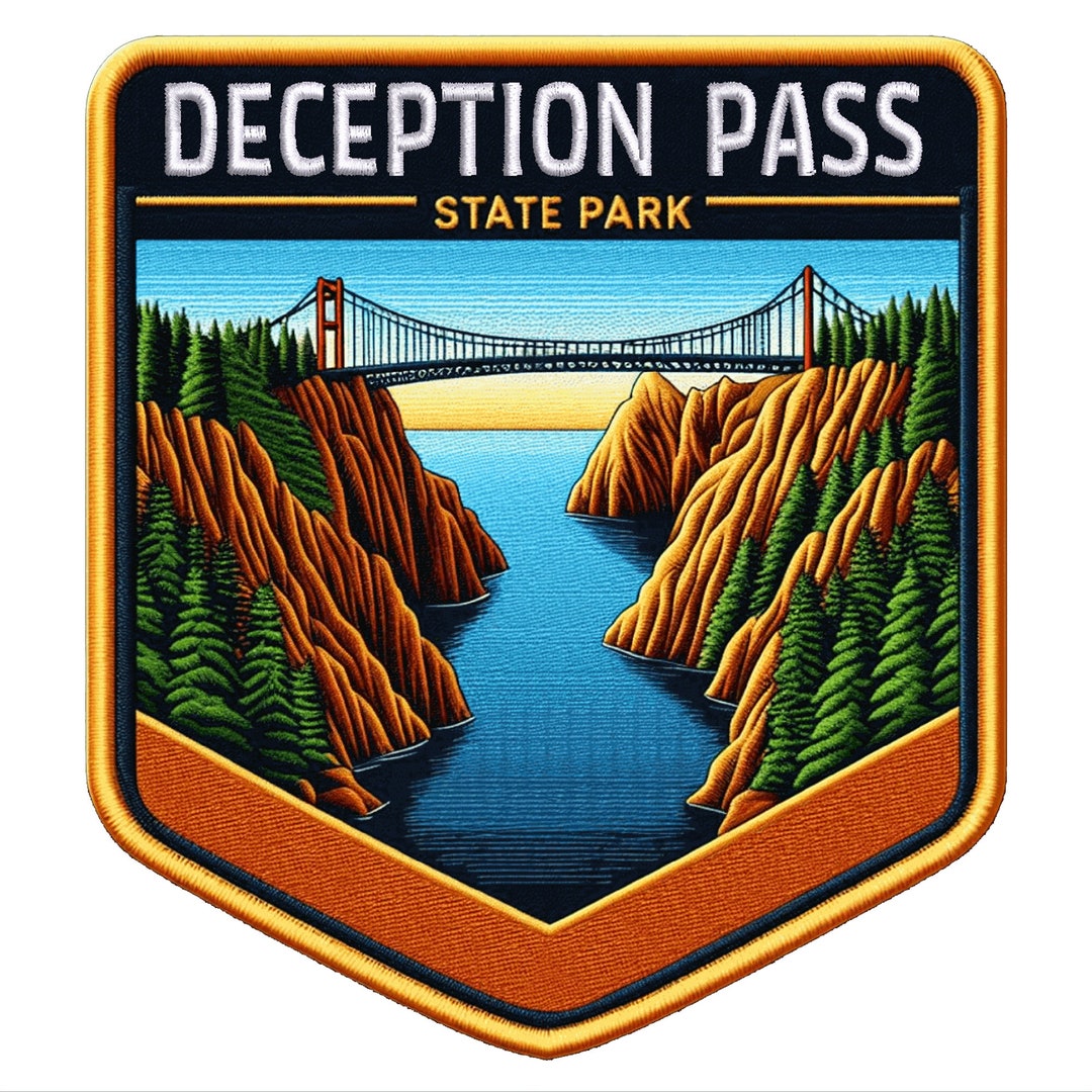 Deception Pass State Park Patch Iron-on/sew-on Applique for Clothing ...