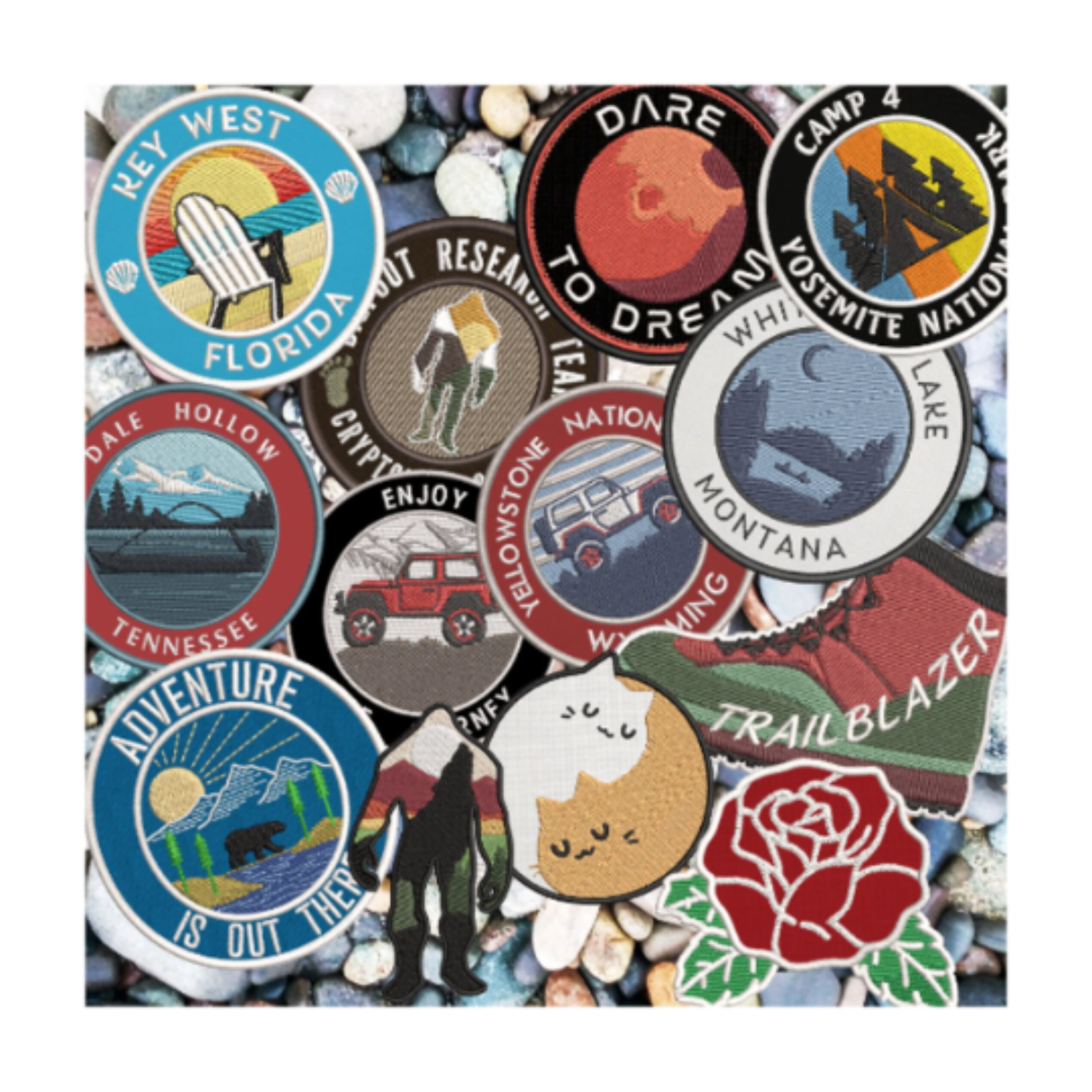 Mountain Made Forest Trees Patch Embroidered DIY Iron-on - Etsy