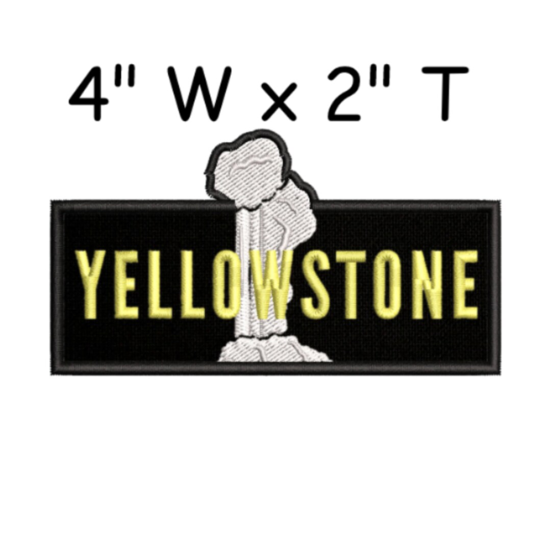 Yellowstone National Park Patch Embroidered Iron-on/sew-on Applique for ...