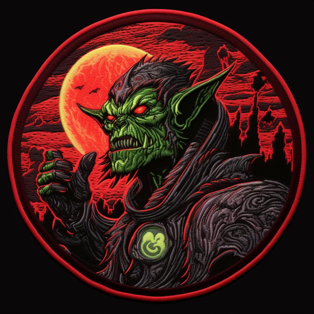 Goblin Patch Iron-on/sew-on Applique for Clothing Jacket Vest Jeans ...
