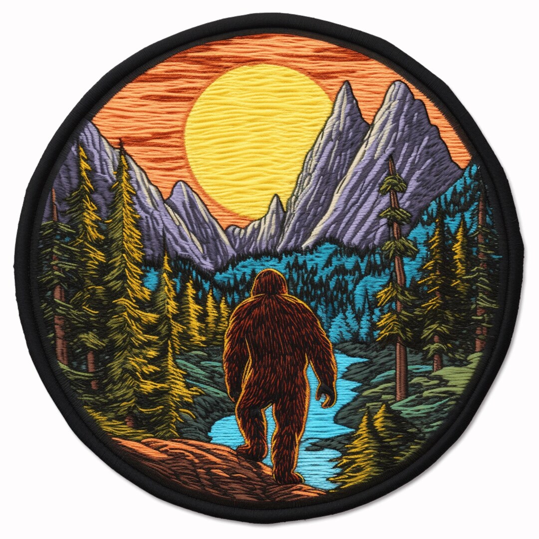 Bigfoot Patch Iron-on/sew-on Applique for Clothing Jacket Vest Jeans ...