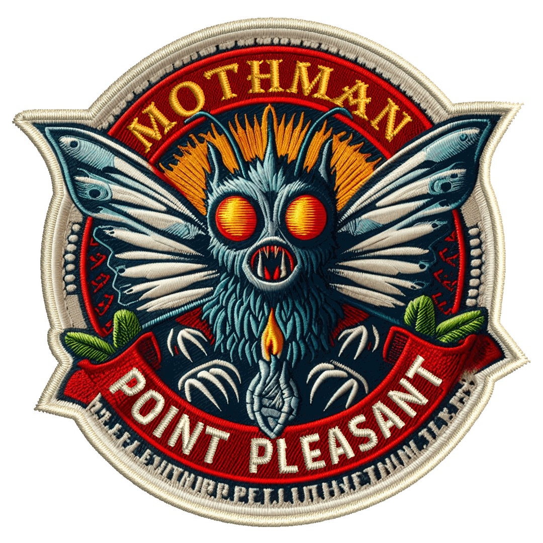 Mothman Patch Iron-on/sew-on Applique for Clothing Jacket Vest Jeans ...