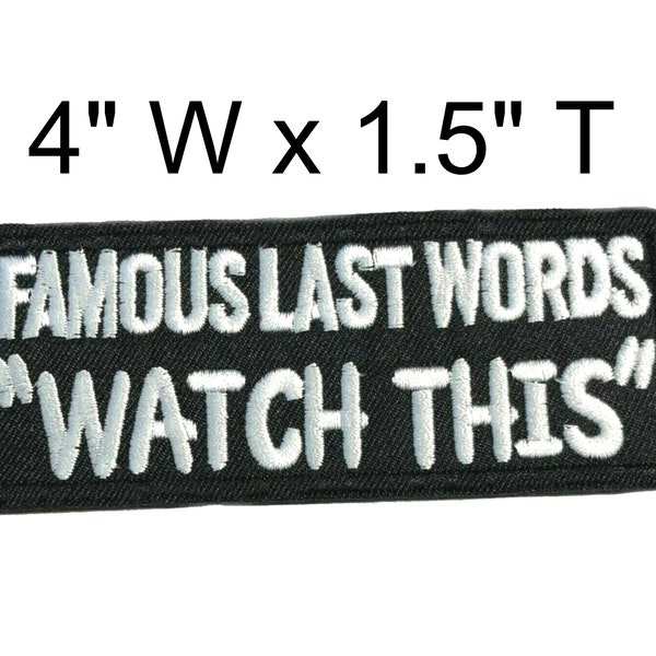 Famous Last Words - Etsy