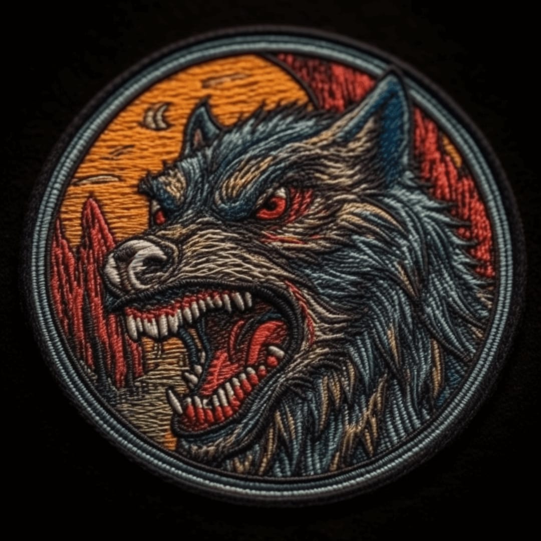 Werewolf Patch Iron-on/sew-on Applique for Clothing Jacket Vest Jeans ...