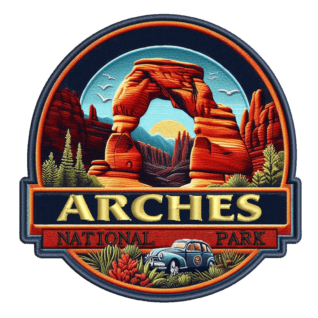 Arches National Park Patch Iron-on/sew-on Applique for Clothing Vest ...