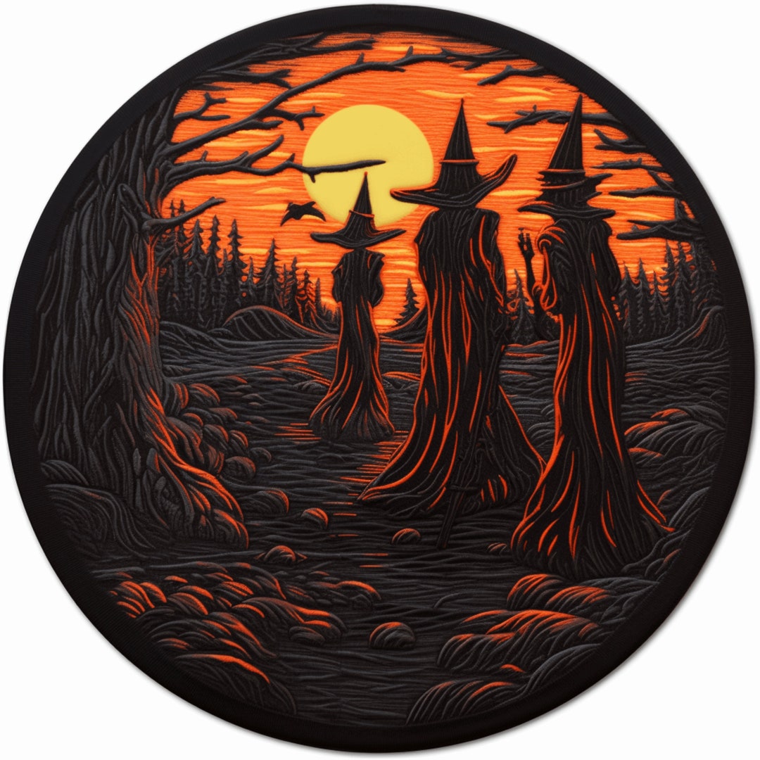 Witch Patch Iron-on/sew-on Applique for Clothing Jacket Vest Jeans ...