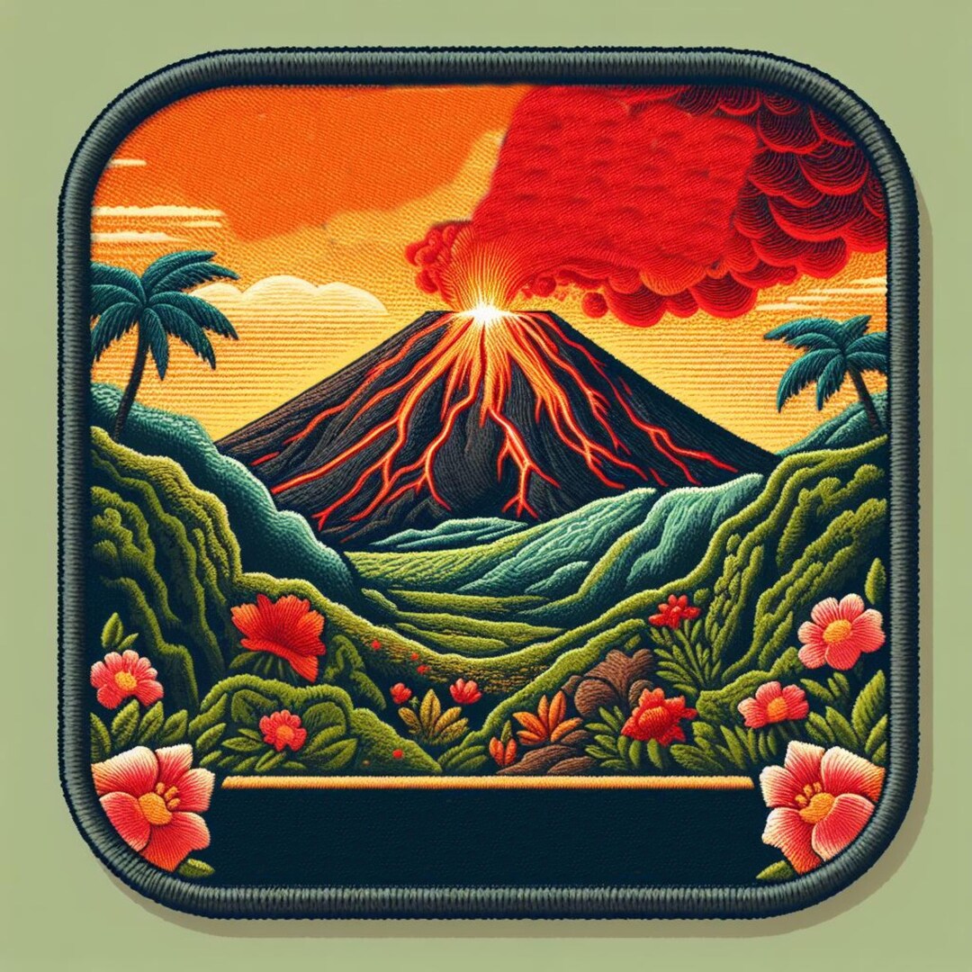 Hawaii Volcanoes National Park Patch Iron-on/sew-on Applique for ...