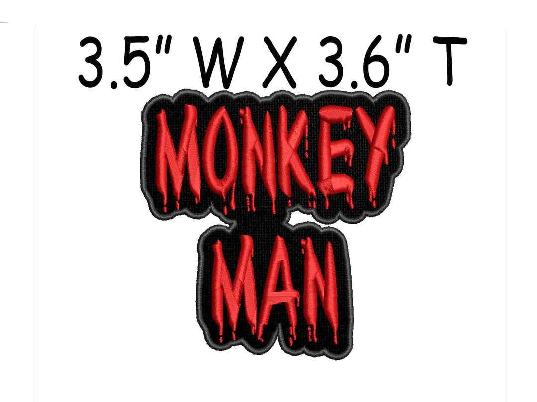 Monkey Man Cryptid Patch Embroidered Iron-on/sew-on Applique for ...