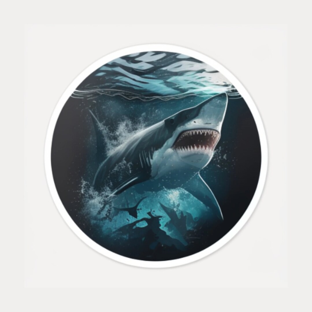 Look, I Just Really Like Sharks, Okay Sticker Shark Lover Sticker Funny ...