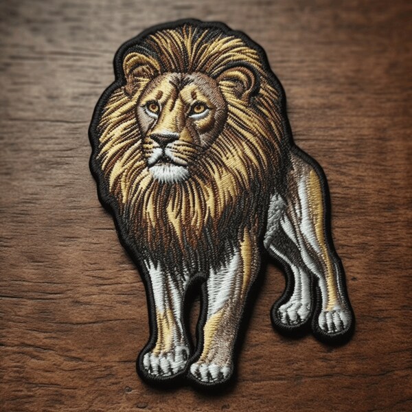 Lion Patch - Etsy