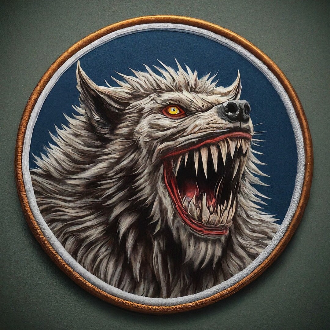 Werewolf Patch Iron-on/sew-on Applique for Clothing Jacket Vest Jeans ...