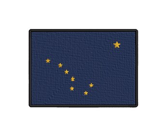 Alaska Flag Embroidered Patch - Etsy