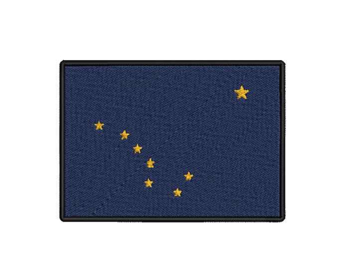 Alaska Flag Embroidered Patch - Etsy