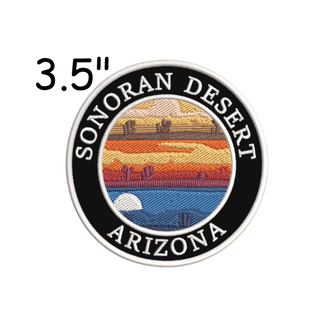 Sonoran Desert Arizona Souvenir Patch Embroidered Iron-on Applique for ...
