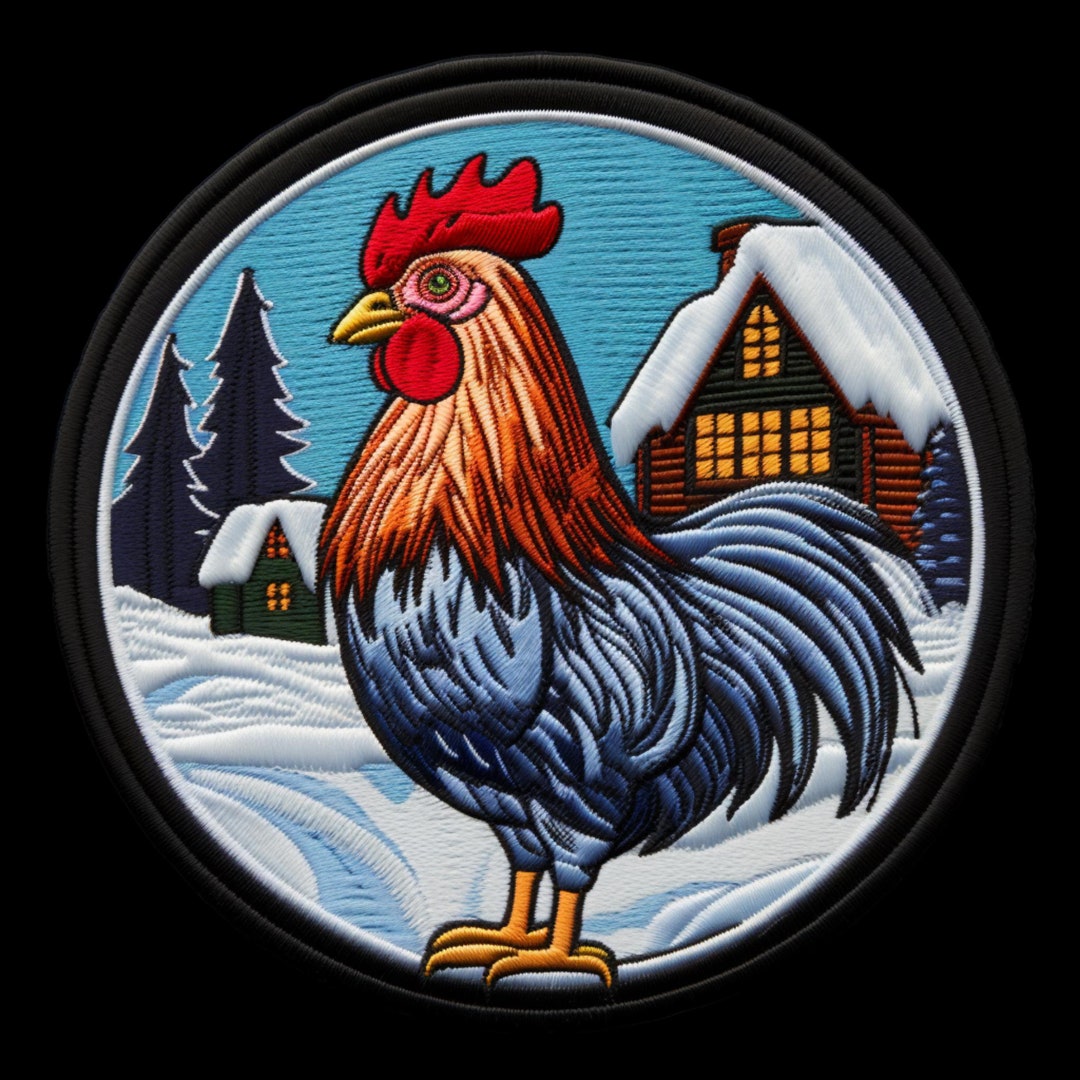 Rooster Patch Iron-on/sew-on Applique for Clothing Jacket Jeans Backpack Decorative Animal ...