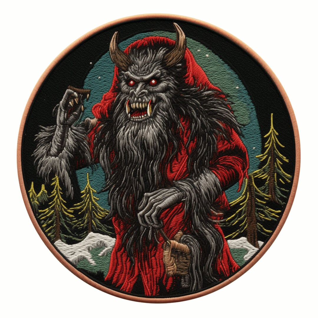 Krampus Patch Iron-on/sew-on Applique for Clothing Jacket Vest Jeans ...
