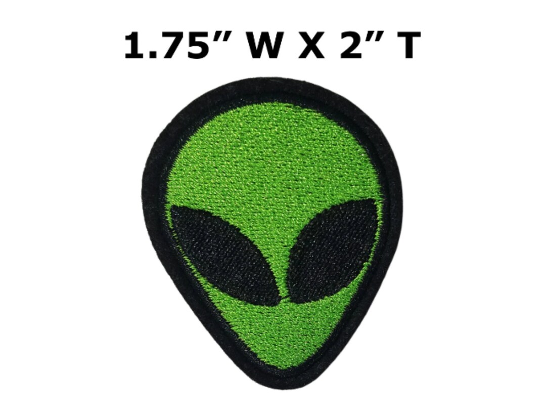 Alien Patch, Green Alien Iron on Patch, Patches for Backpacks, Space ...