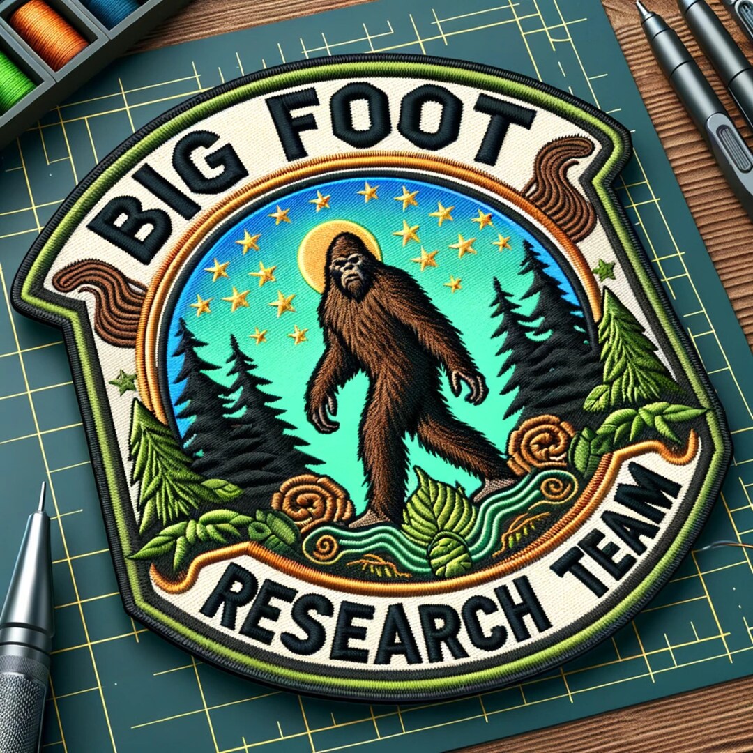 Bigfoot Patch Iron-on/sew-on Applique for Clothing Jacket Vest Jeans ...