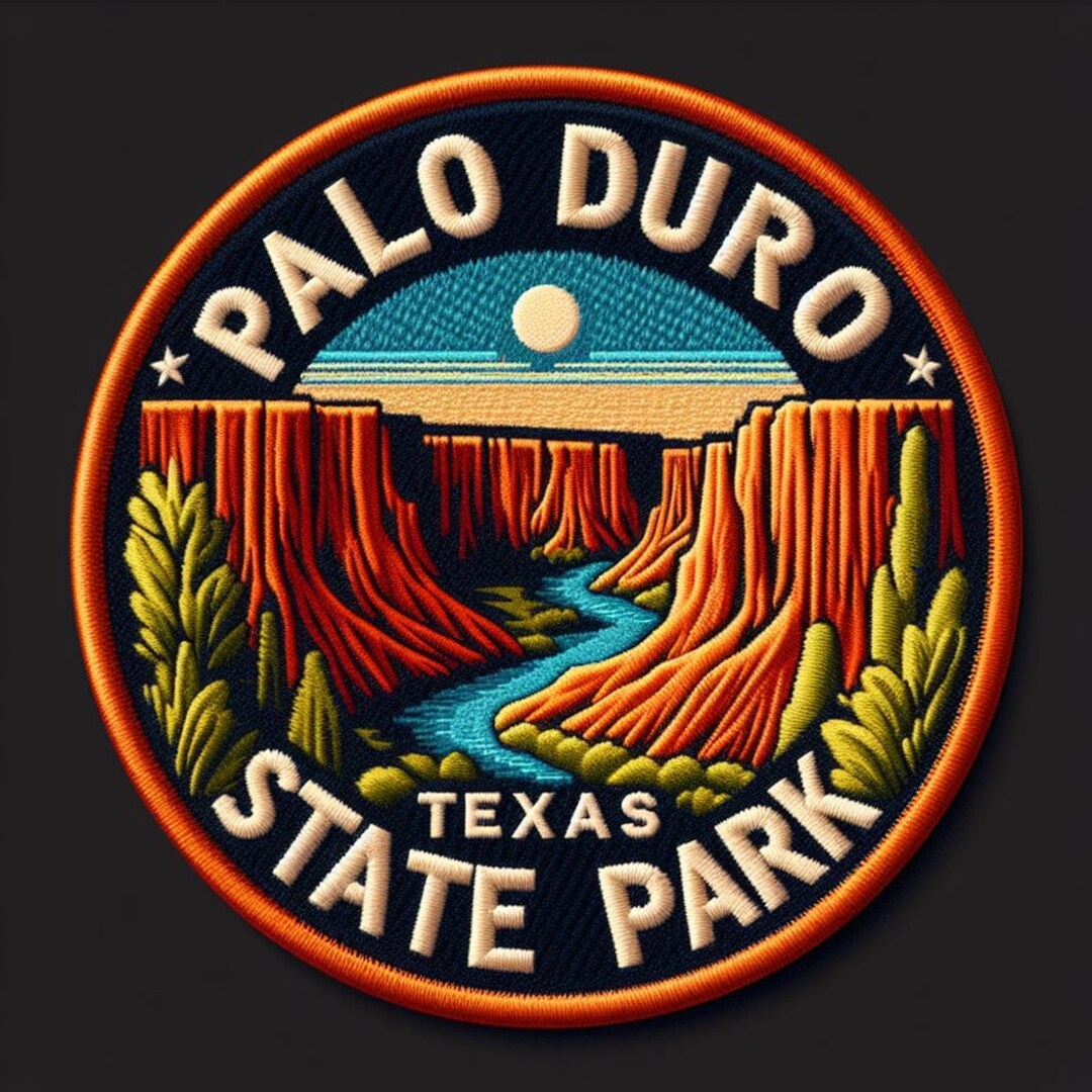 Palo Duro Canyon State Park Patch Iron-on/sew-on Applique for Clothing Vest Backpack, Outdoor ...