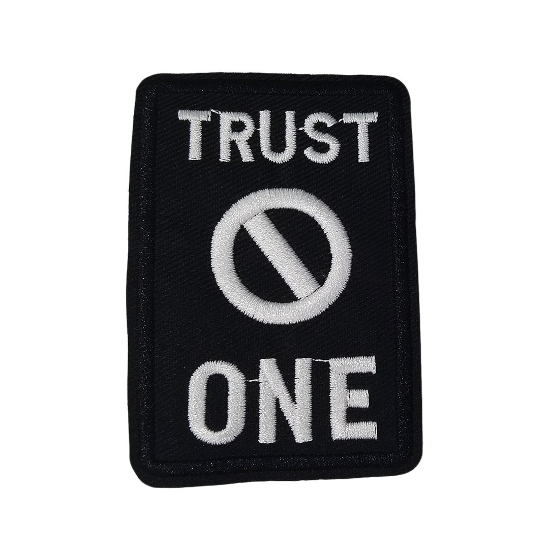 TRUST No ONE Expression 3 Patch Embroidered Iron-on/sew-on DIY Applique ...