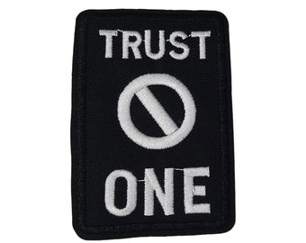 Trust No One Iron on Patch - Etsy
