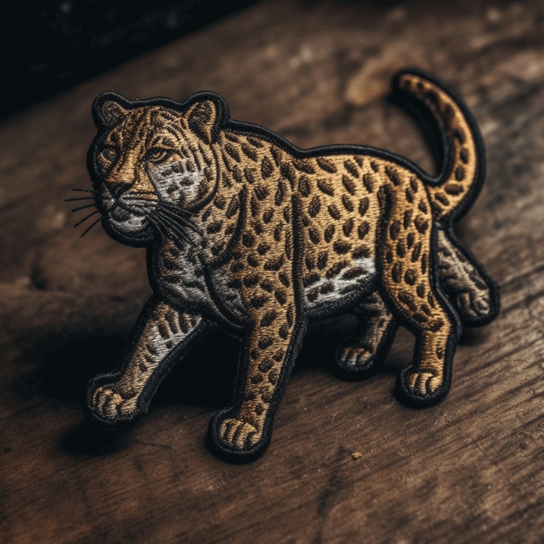 Cheetah Patch Iron-on/sew-on Applique for Clothing Jacket Vest Jeans ...