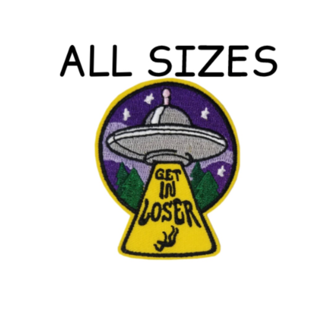 UFO Embroidered Patch DIY Iron-on Applique Hipster Alien - Etsy