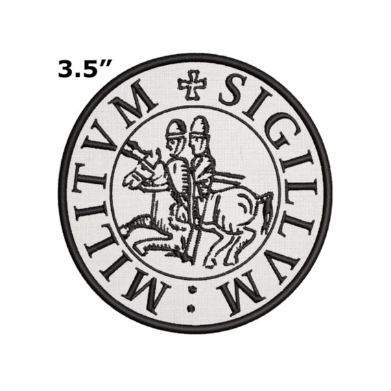 KNIGHTS TEMPLAR Seal Crest Logo Patch Embroidered | Etsy
