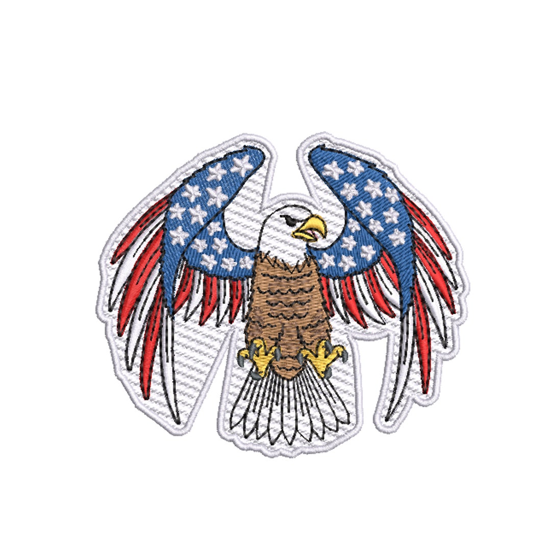 Patriotic Eagle Patch Embroidered Iron-on/sew-on Applique - Etsy