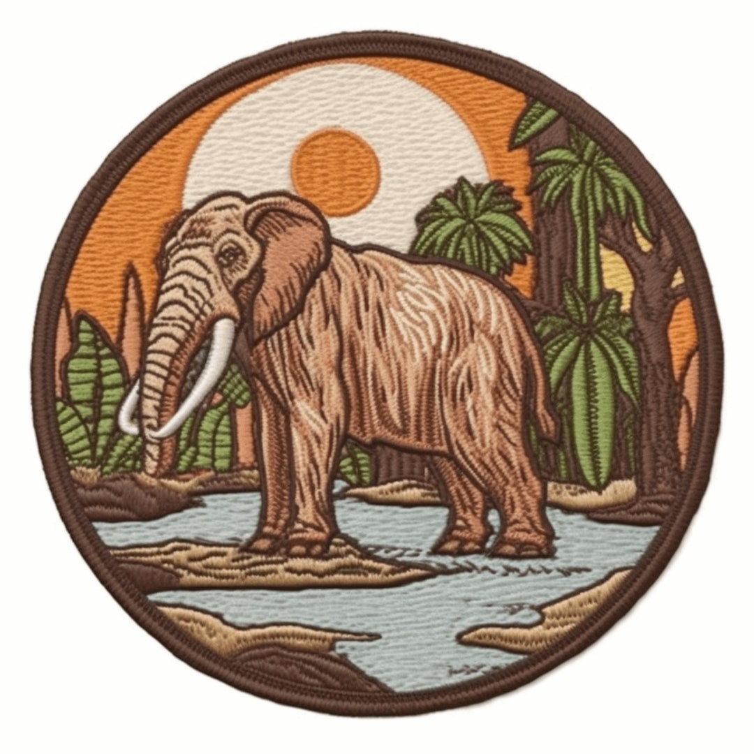 Wooly Mammoth Patch Ice Age Badge Iron-on/sew-on Embroidered - Etsy