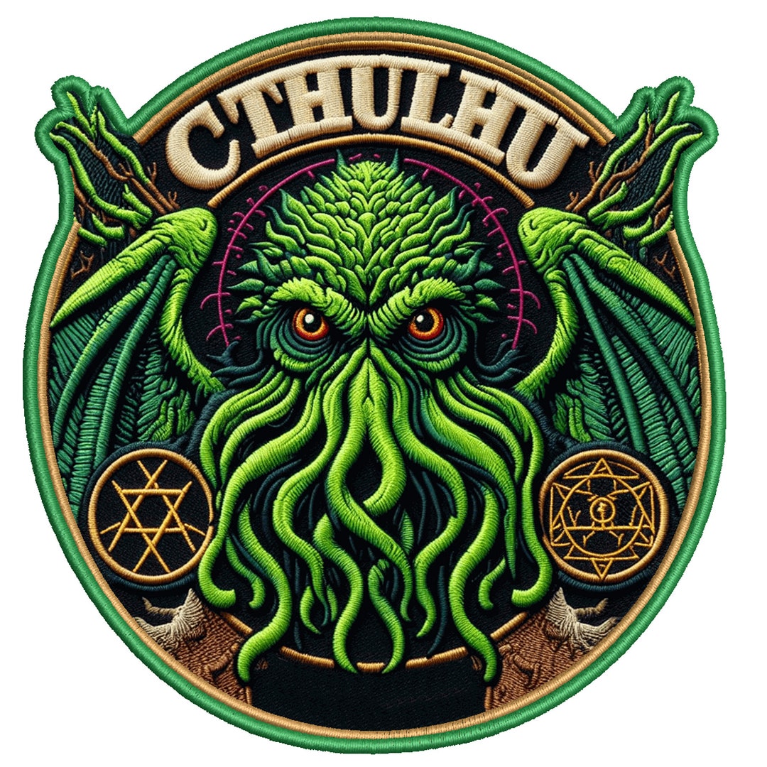 Cthulhu Patch Iron-on/sew-on Applique for Clothing Jacket Vest Jeans ...
