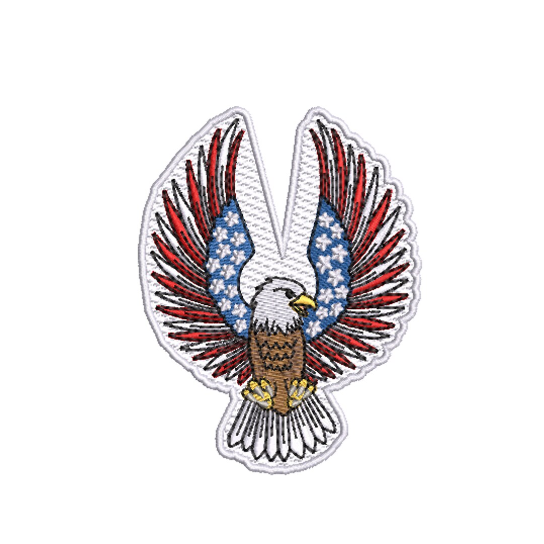 Bald Eagle American Flag Patch USA Patriotic Applique - Etsy