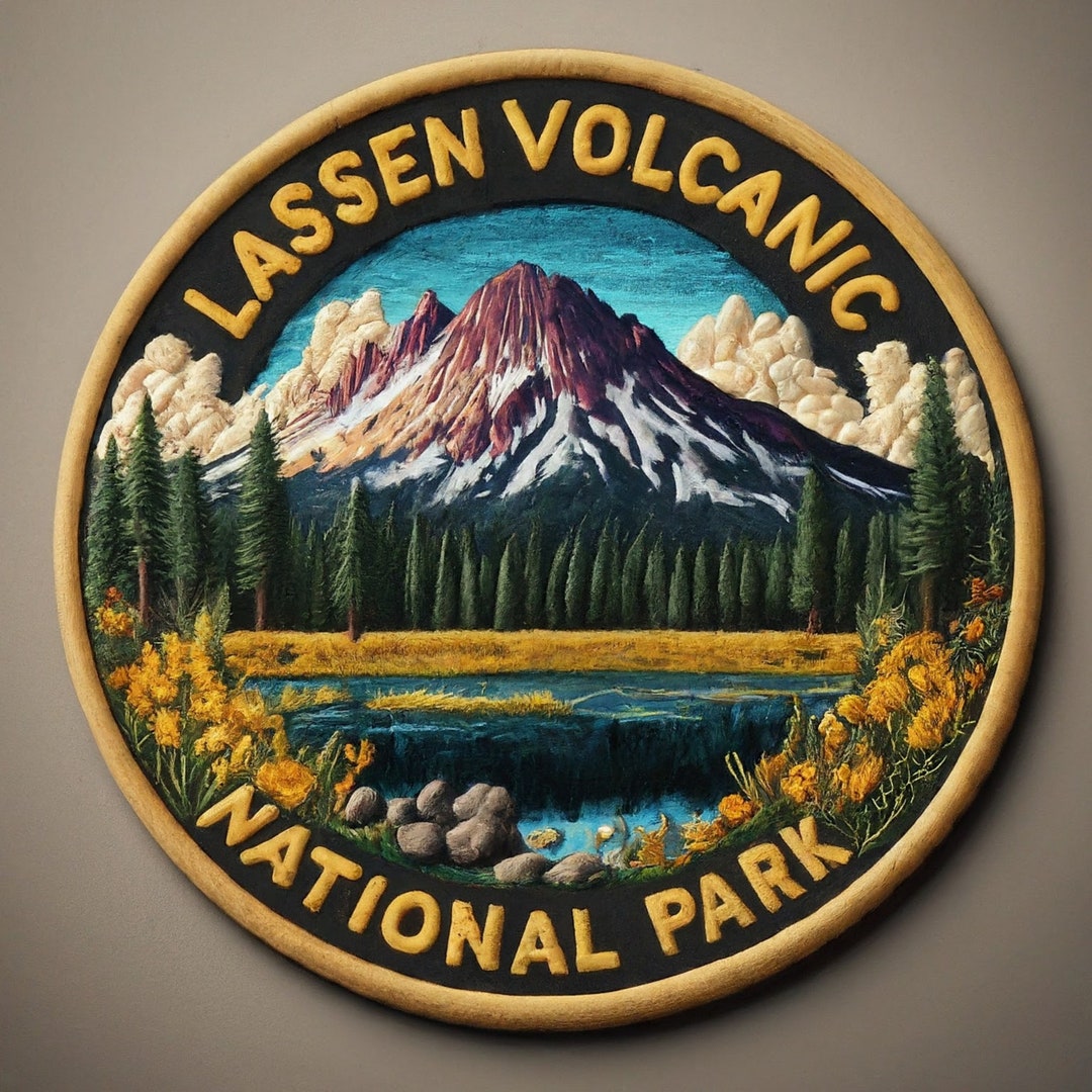 Lassen Volcanic National Park Patch Iron-on/sew-on Applique for ...