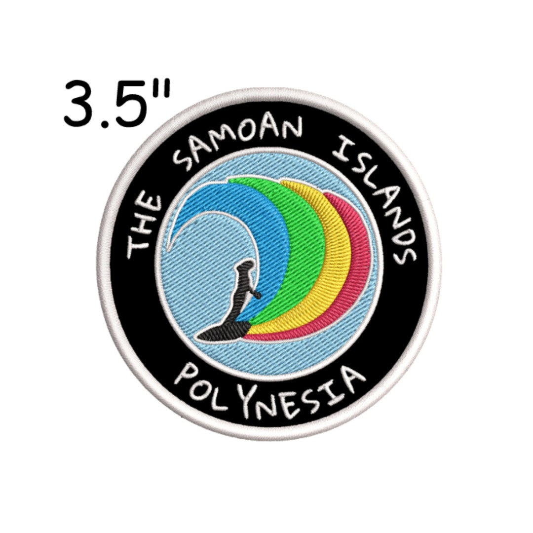 Surfer Patch the Samoan Islands Polynesia Embroidered Iron-on/sew-on ...