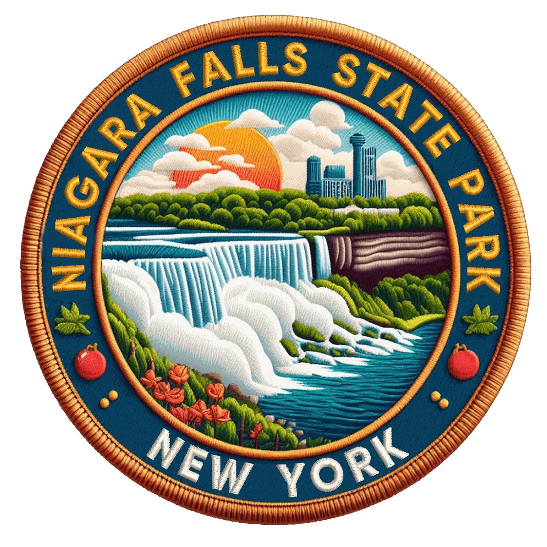 Niagara Falls State Park Patch Iron-on/sew-on Applique for Clothing ...