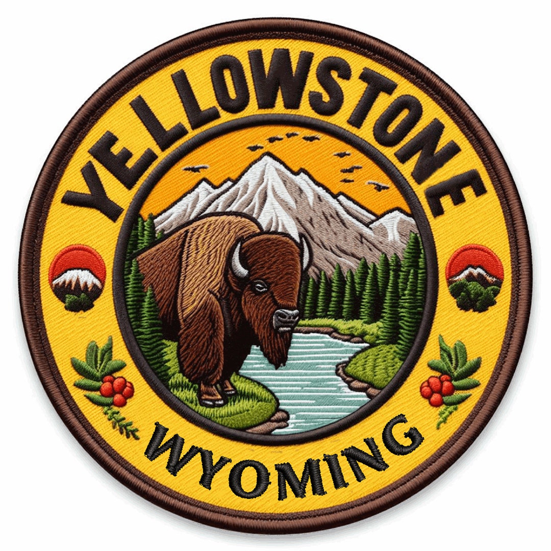Yellowstone National Park Patch Iron-on/sew-on Applique for Clothing ...