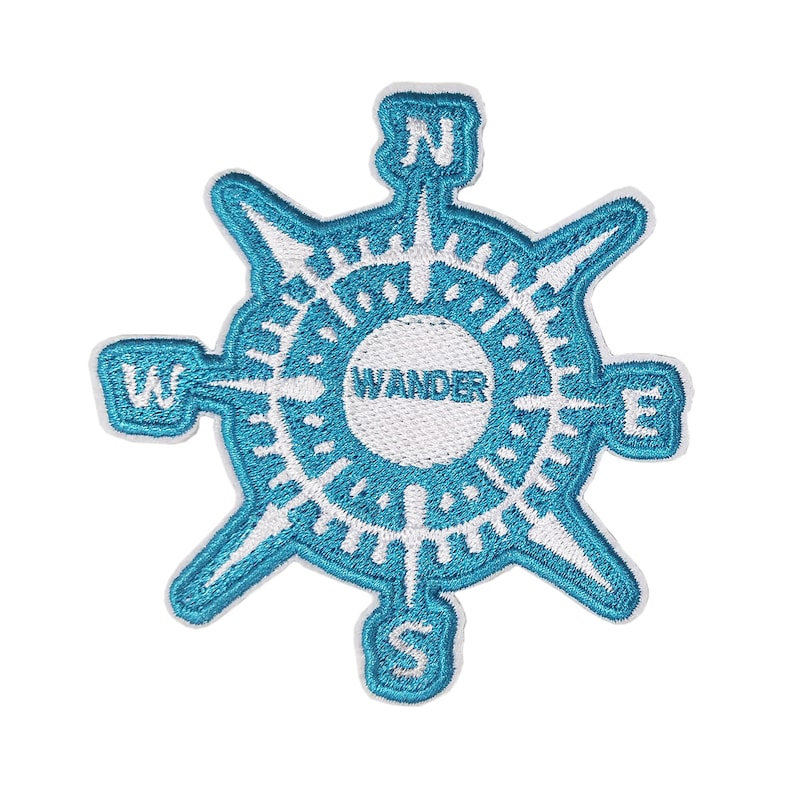 Compass Patch Embroidered Iron-on/sew-on Applique for Clothing - Etsy