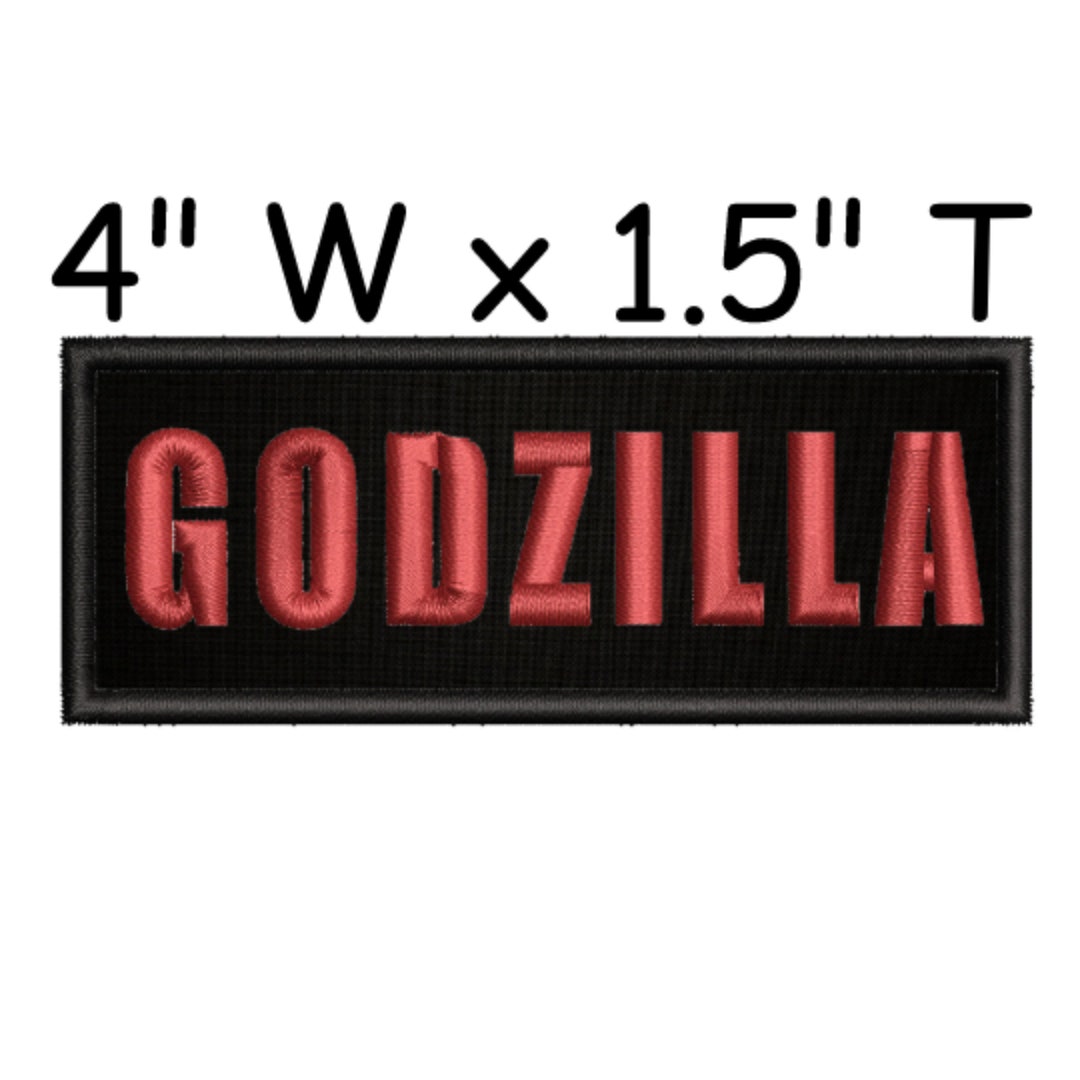 Godzilla Patch 4 Embroidered DIY Iron-on Applique - Etsy