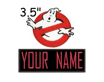 Custom Ghostbusters NAME TAG personalized Embroidered PATCHES - Etsy