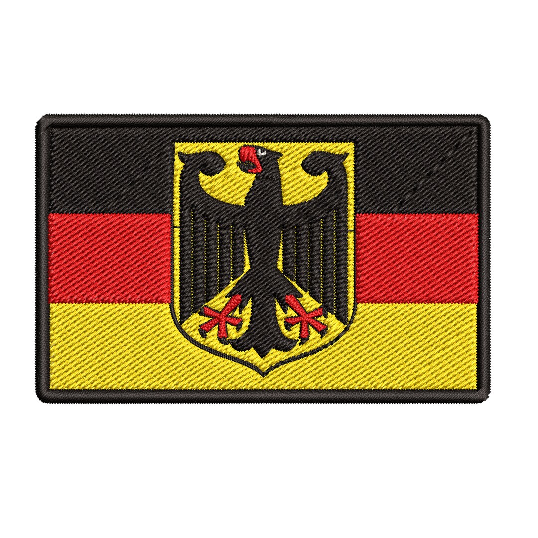 German Flag Patch Embroidered Iron-on Germany Emblem - Etsy