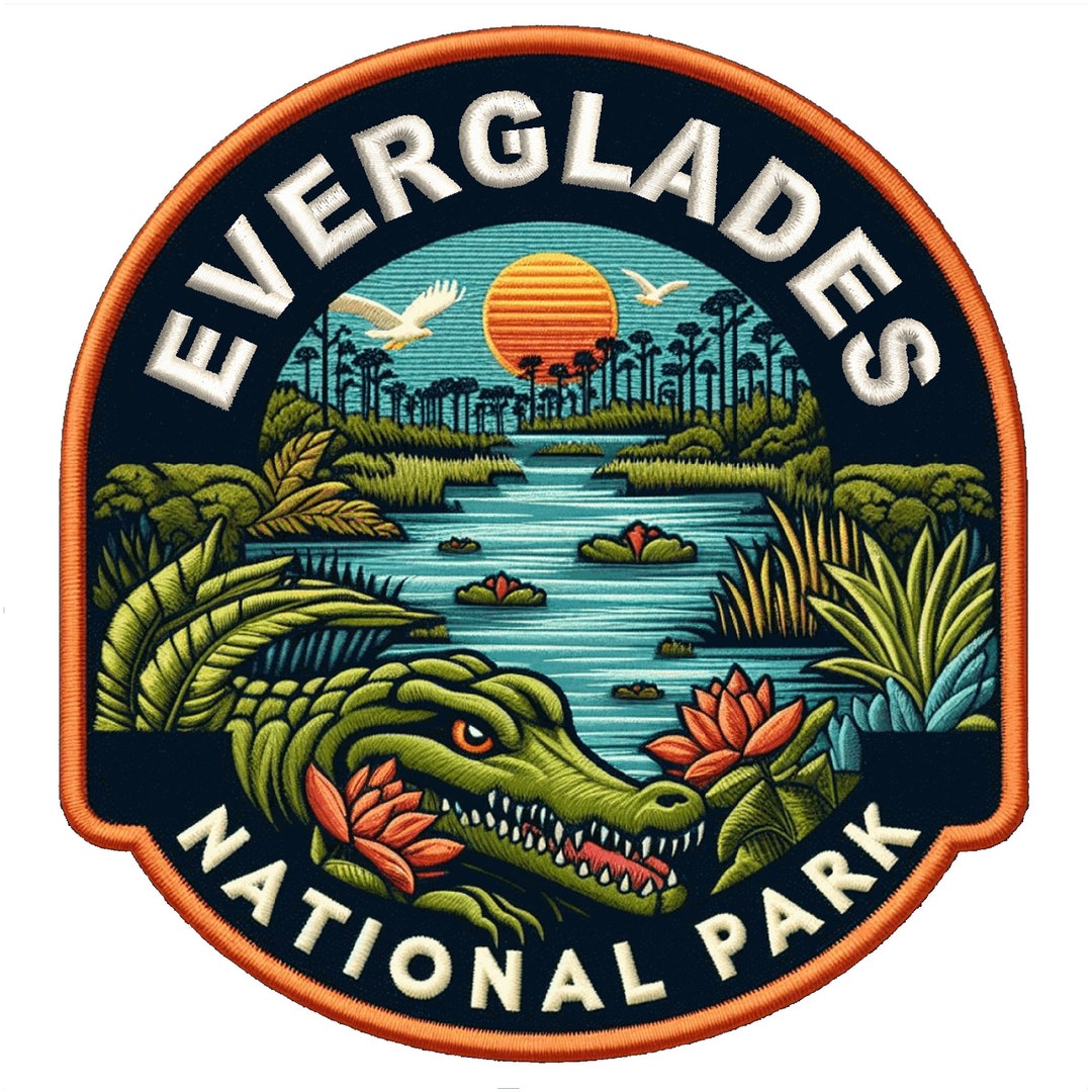 Everglades National Park Patch Iron-on/sew-on Applique for Clothing ...