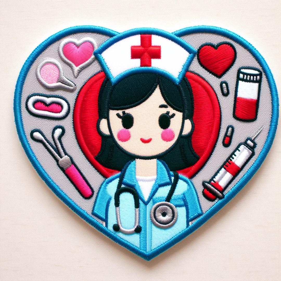 Nurse Patch Iron-on/sew-on Applique for Clothing Jacket Vest Jeans ...
