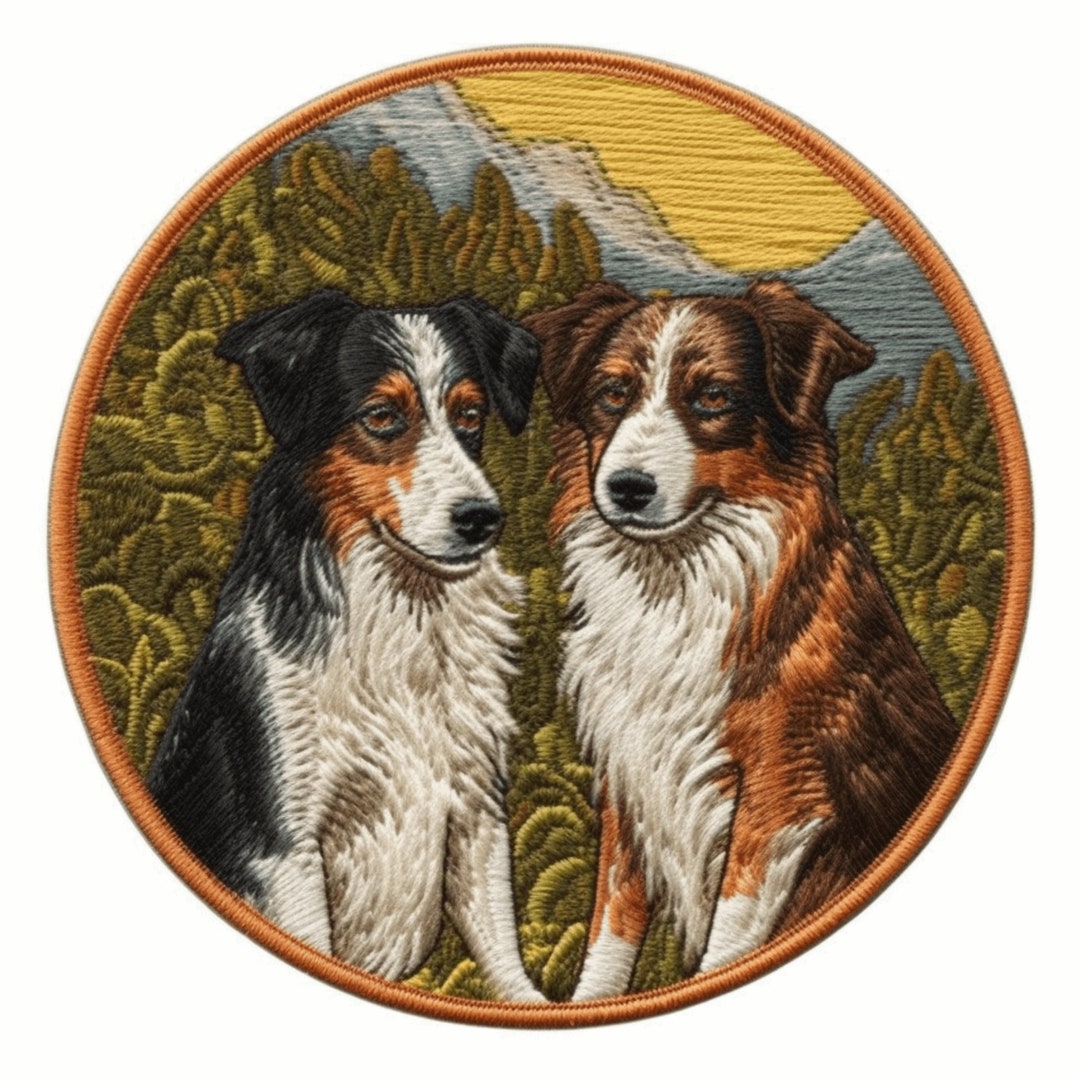 Border Collie Dog Patch Iron-on/sew-on Applique for Clothing Jacket ...