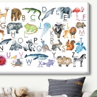 Personalized Forest Alphabet Poster, Alphabet, Forest Alphabet, Baby ...